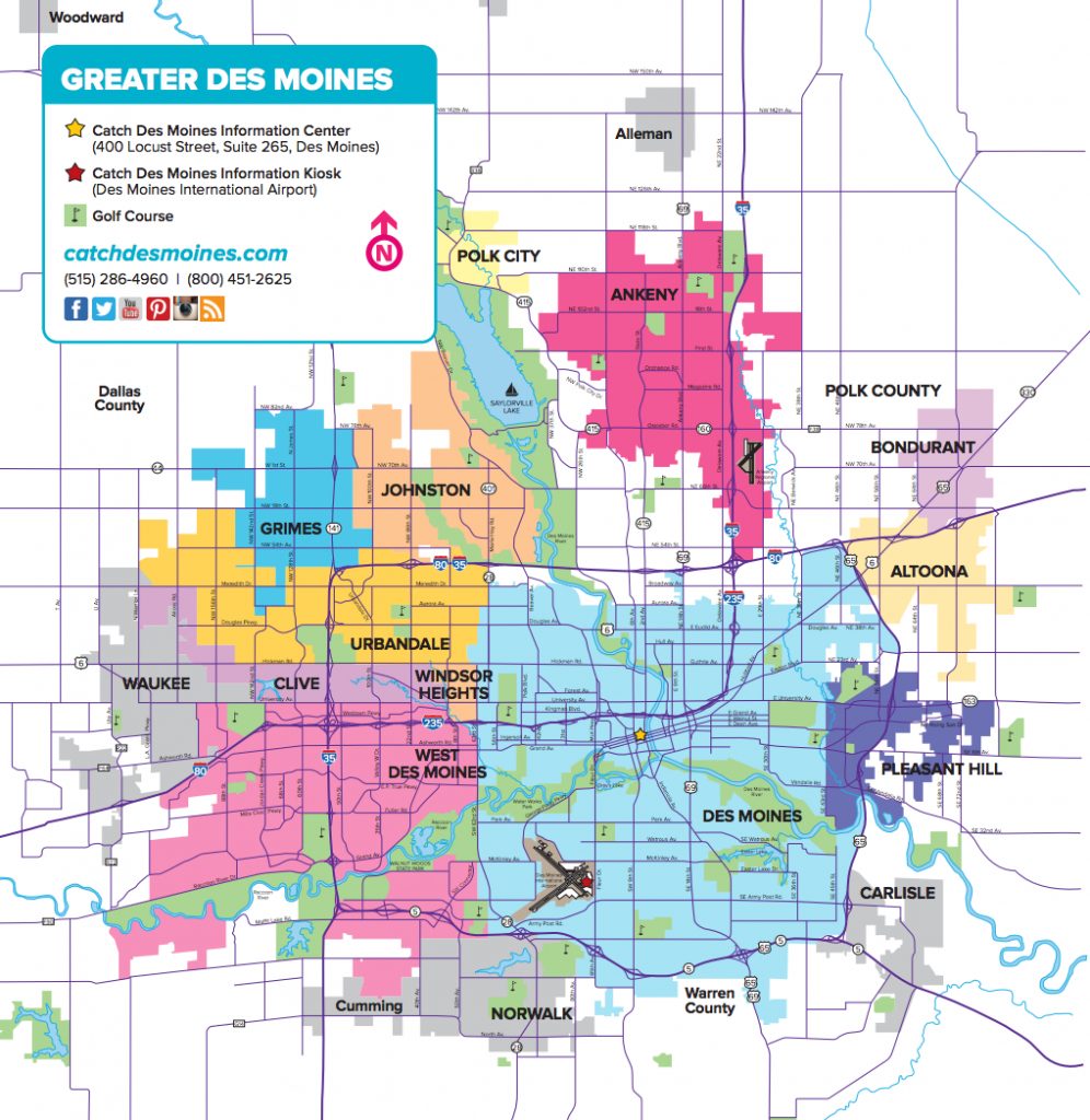 Des Moines Maps Downtown Map Trails Map More Printable Map Of Des Moines Maps Downtown Map Trails Map More Printable Map Of