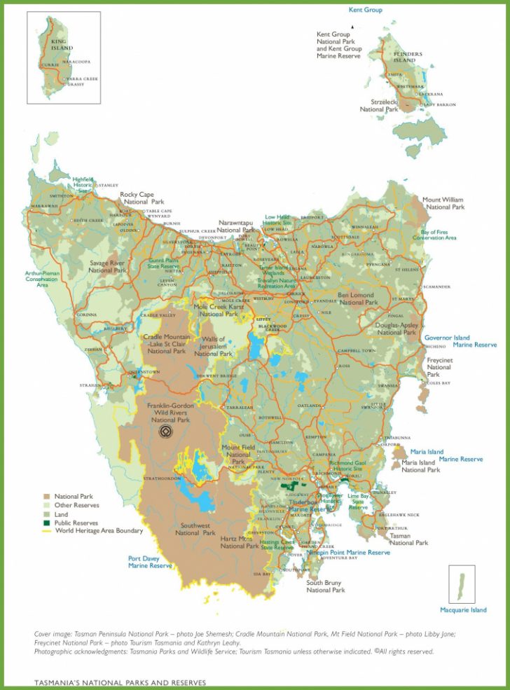 Tasmania Maps | Australia | Maps Of Tasmania (Tas) - Printable Map Of ...